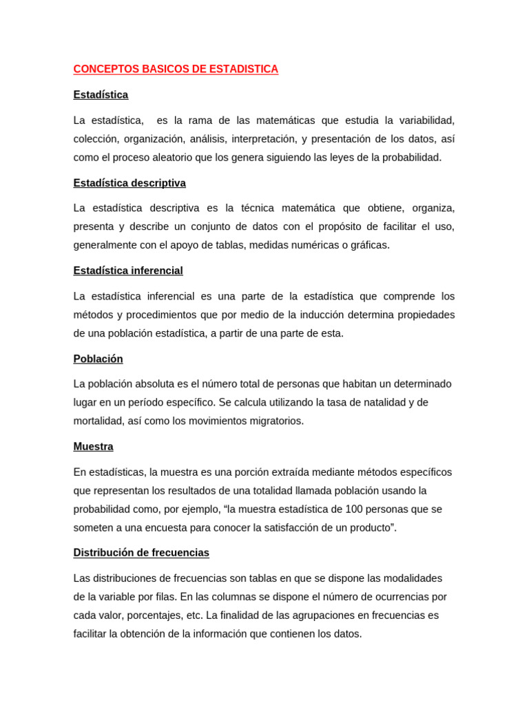 Conceptos Basicos de Estadistica Investigacion | PDF | Estadísticas | Histograma