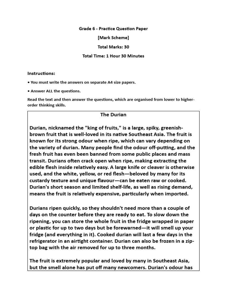 English Preparatory Paper MS | PDF