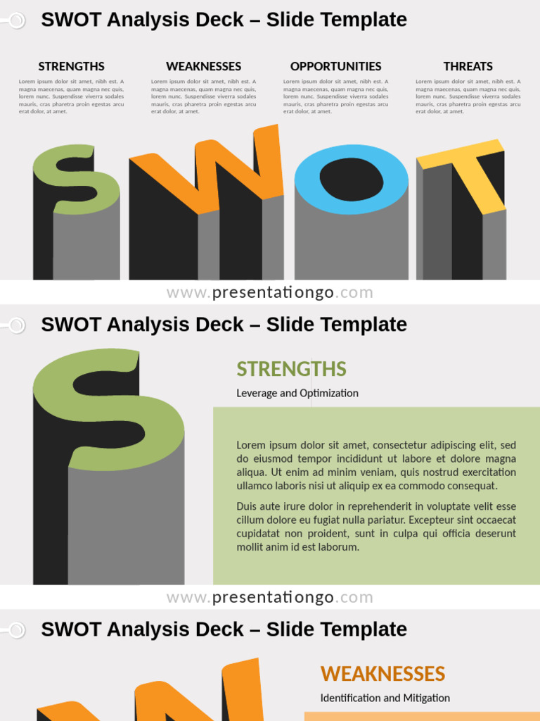 SWOT Analysis Slide Template | PDF