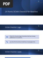 Dcma 14 - Point Schedule Assessment | PDF