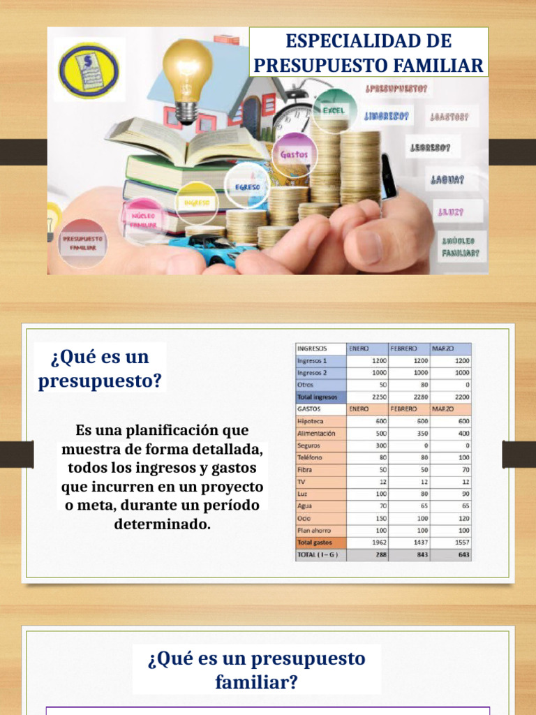 Presupuesto Familiar | PDF | Interés | Presupuesto