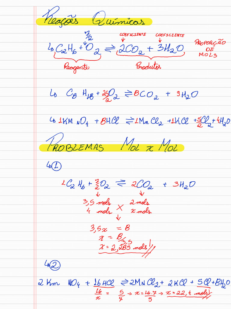 Calculo Estequiométrico (Importante) - 240227 - 085804 | PDF