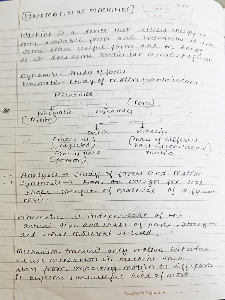 Kinematics Notes | PDF