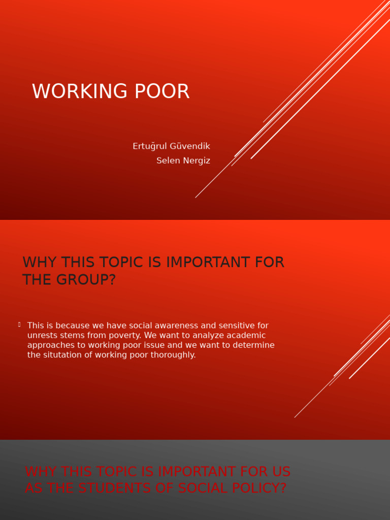 Analyzing the Working Poor Issue | PDF | Poverty | Poverty & Homelessness