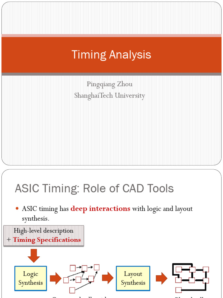 11 Timing Analysis Logic Pdf Logic Synthesis Computer Engineering