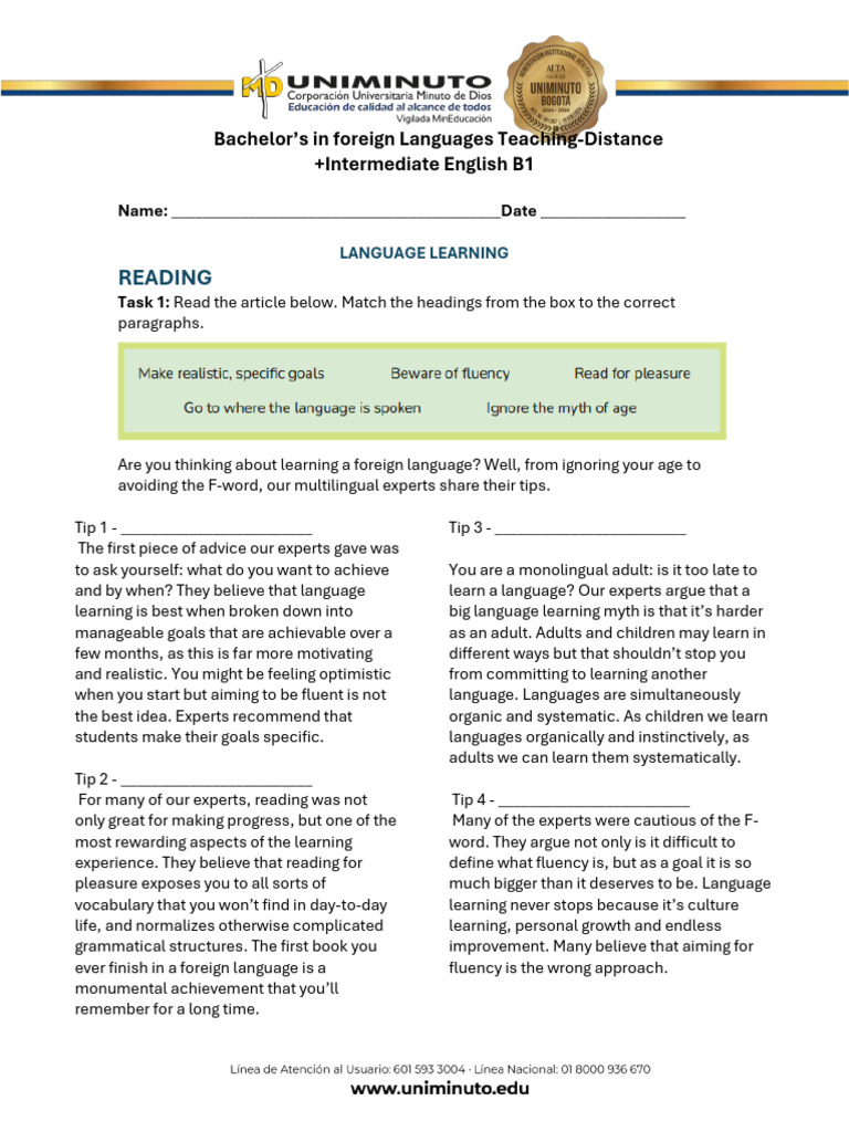 Workshop | PDF | Multilingualism | Fluency