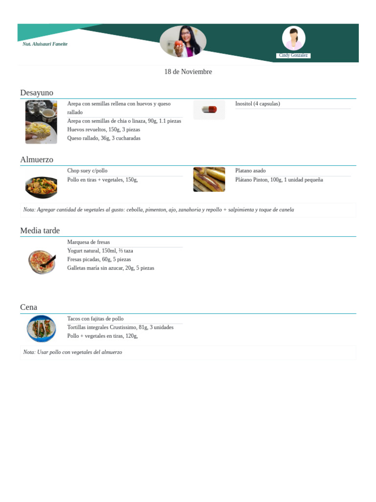 MENUS | PDF | Alimentos | Cocina
