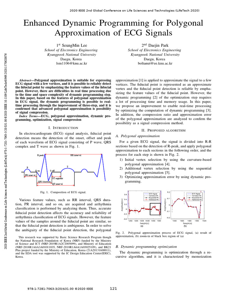 Lee 2020 | PDF | Dynamic Programming | Electrocardiography