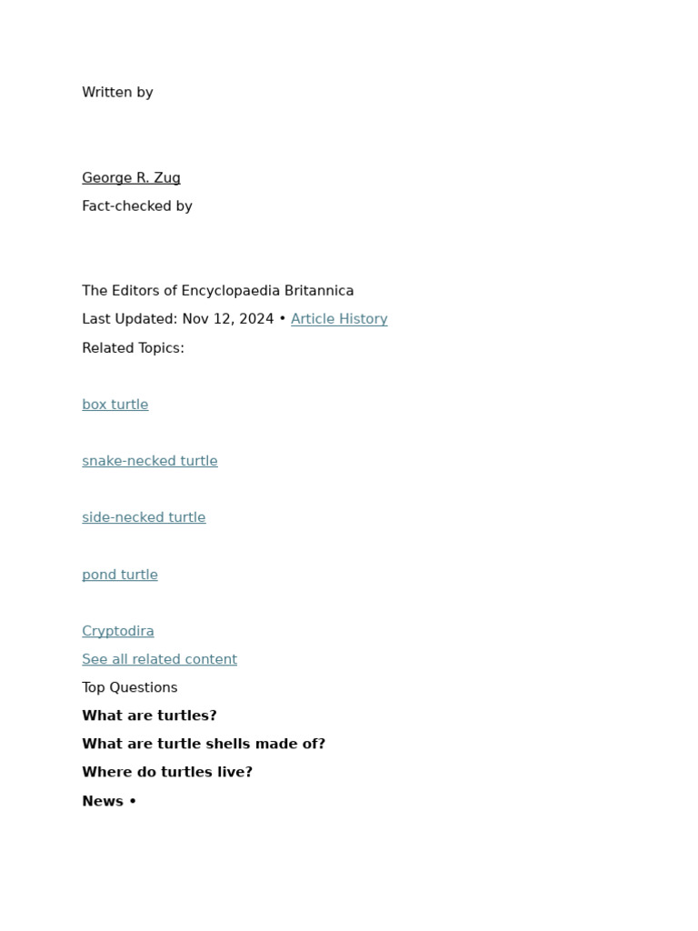 Turtle Pdf Turtle Reptile