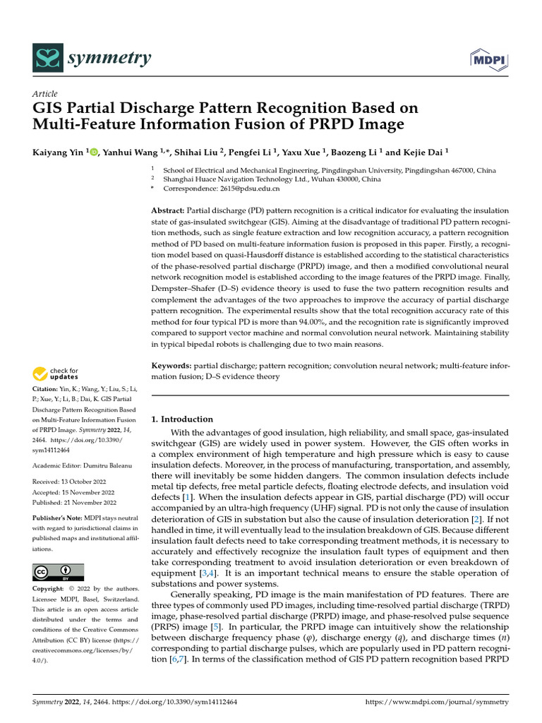 GIS Partial Discharge Pattern Recognition Based On | PDF | Artificial Neural Network | Pattern ...