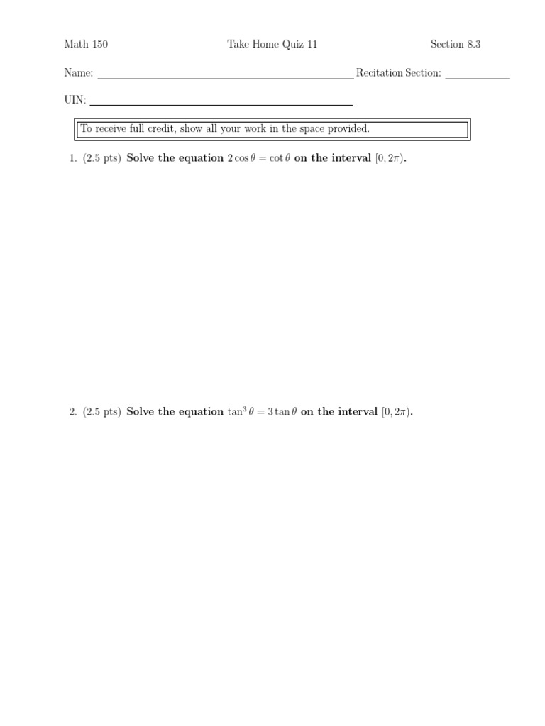 Quiz 11 | PDF