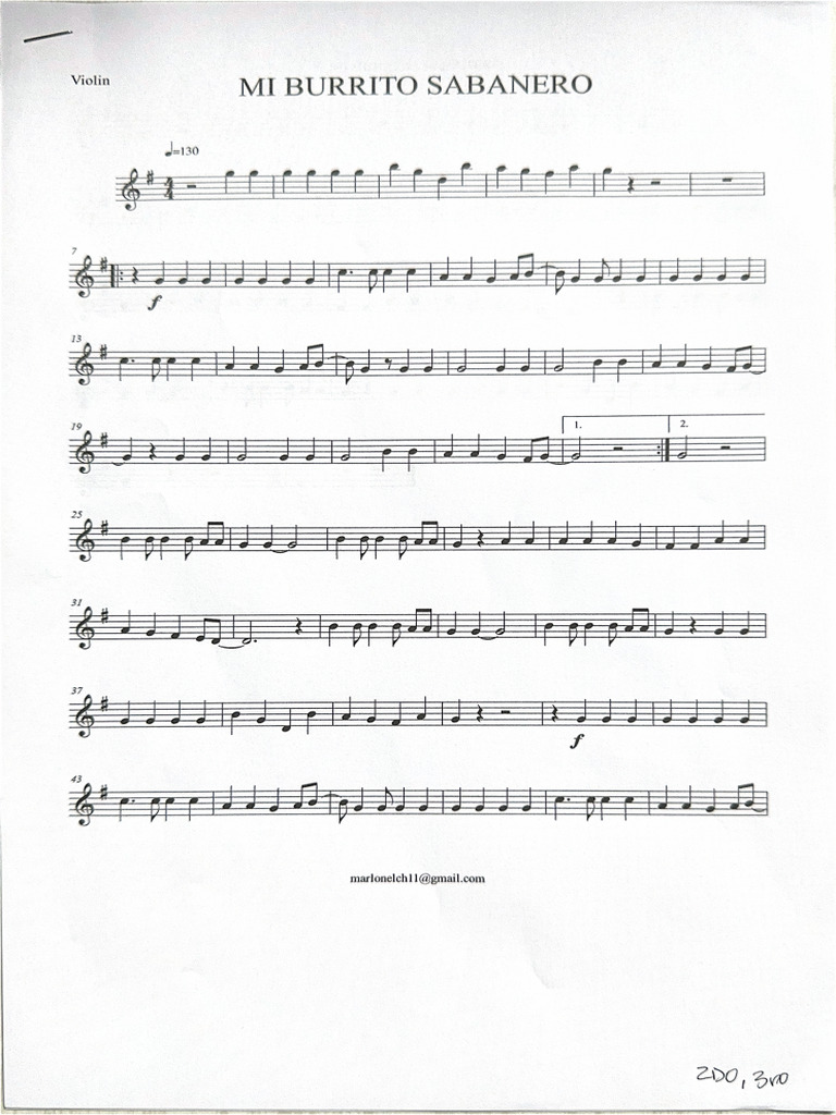 Mi Burrito Sabanero | PDF