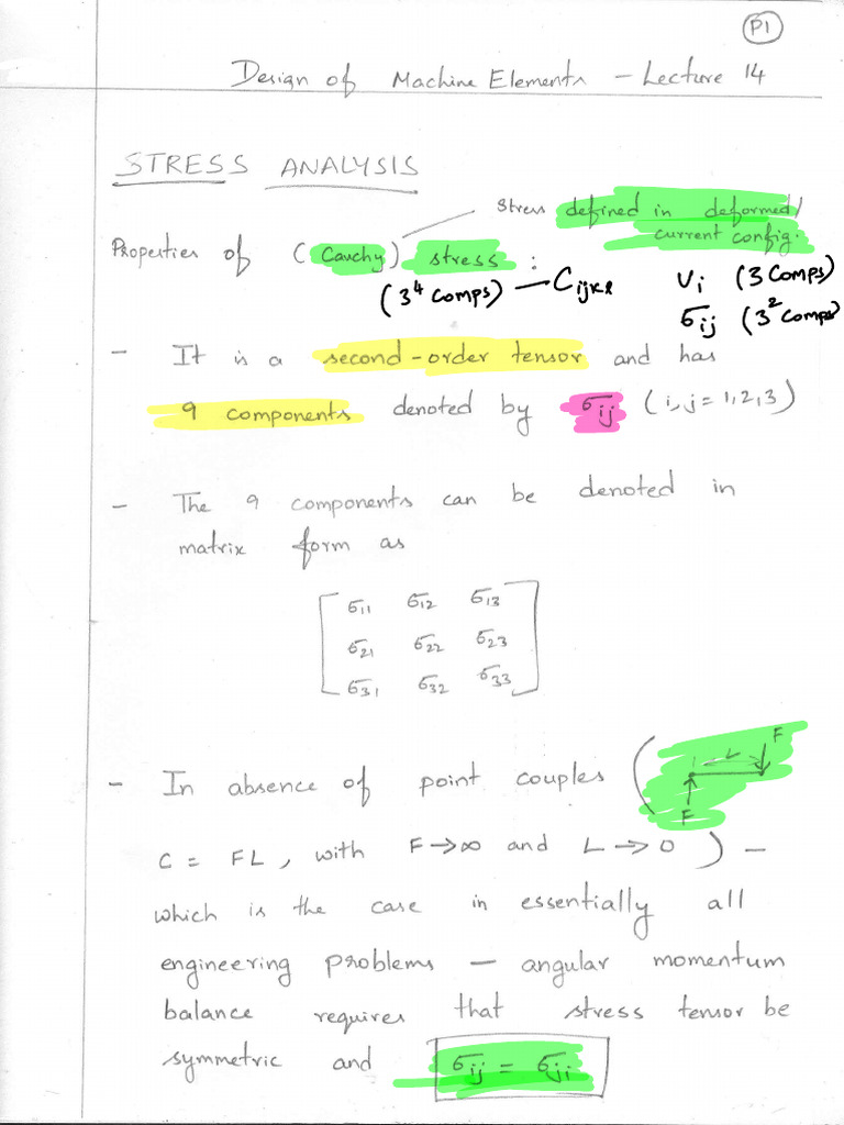 3.lectures 6-7 Stress and Its Properties | PDF