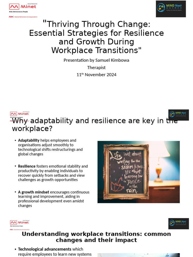 Thriving Through Change | PDF | Psychological Resilience | Mentorship