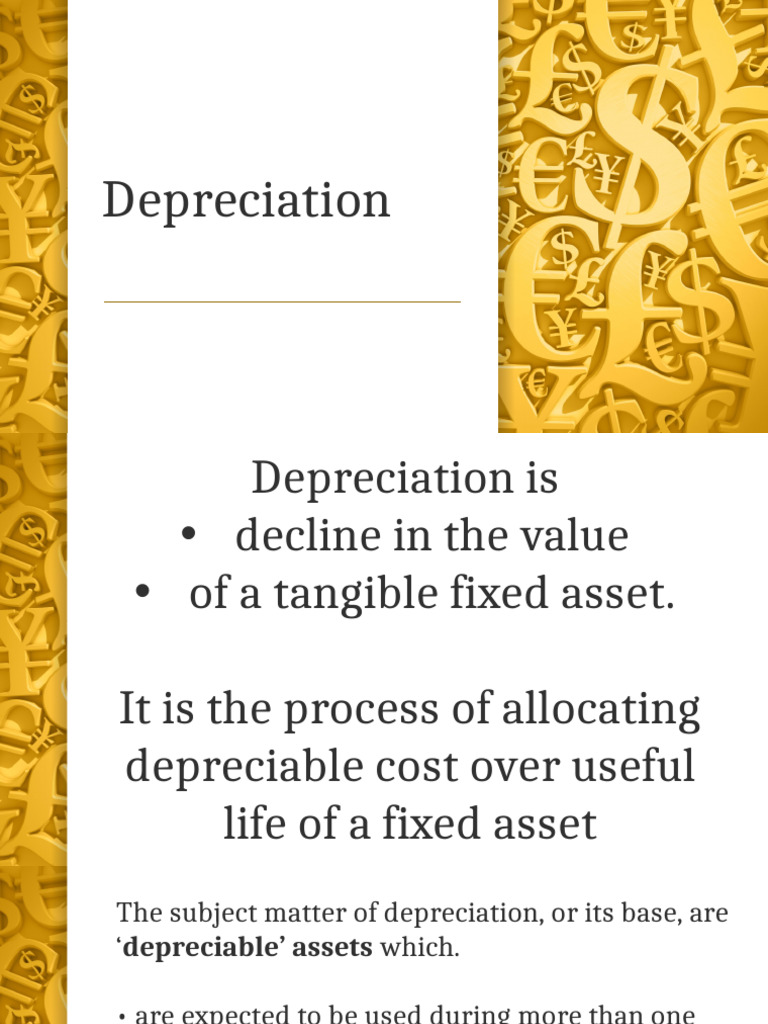 Depreciation | PDF | Depreciation | Book Value