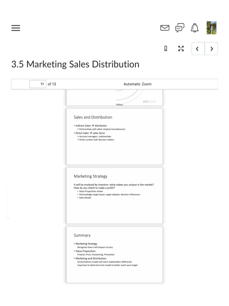 3.5 Marketing Sales Distribution - BMEN 401 L01 - (Fall 2024 ...