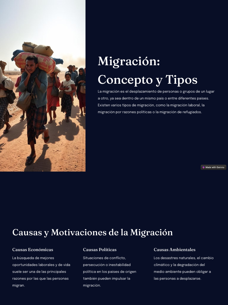 Migracion Concepto y Tipos | PDF | Migración humana