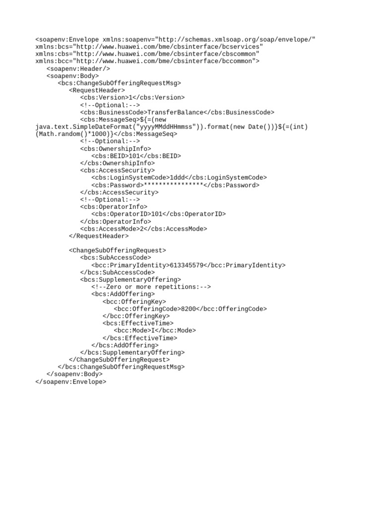 Change Sub Offering | PDF