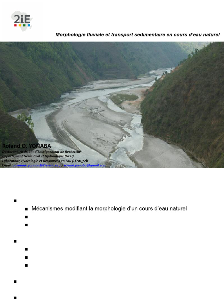 Hydraulique Fluviale | PDF | Ruisseau | Inondation