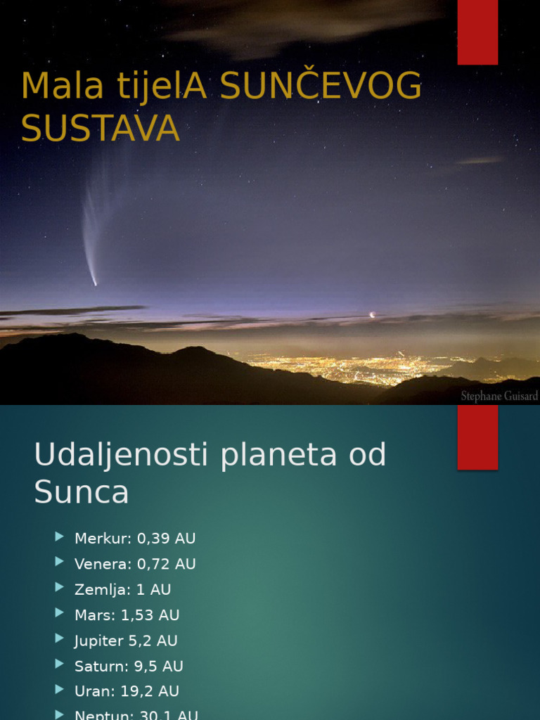 Mala Tijela Sunceva Sustava | PDF