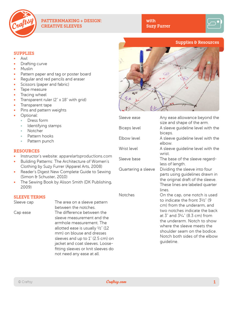 4690 Patternmaking and Design Creative+Sleeves Furrer Craftsy v1 | PDF ...