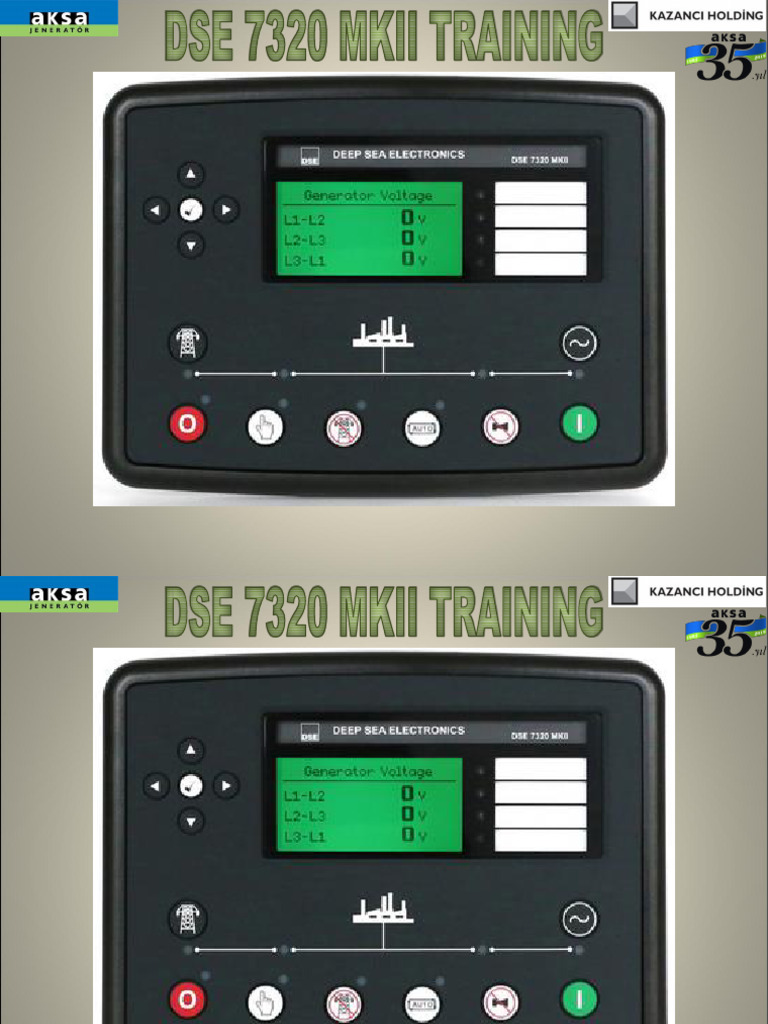 Dse 7320 Mkii Training | PDF | Electric Generator | Voltage