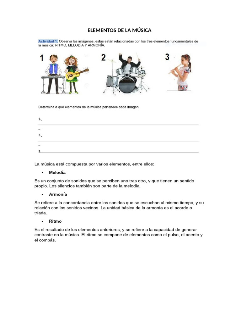 Elementos Clave de la Música | PDF