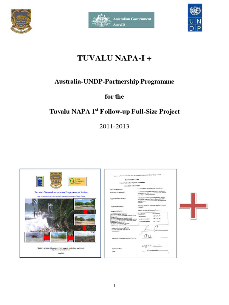 Tuvalu Napa-I +: Australia-UNDP-Partnership Programme For The Tuvalu ...