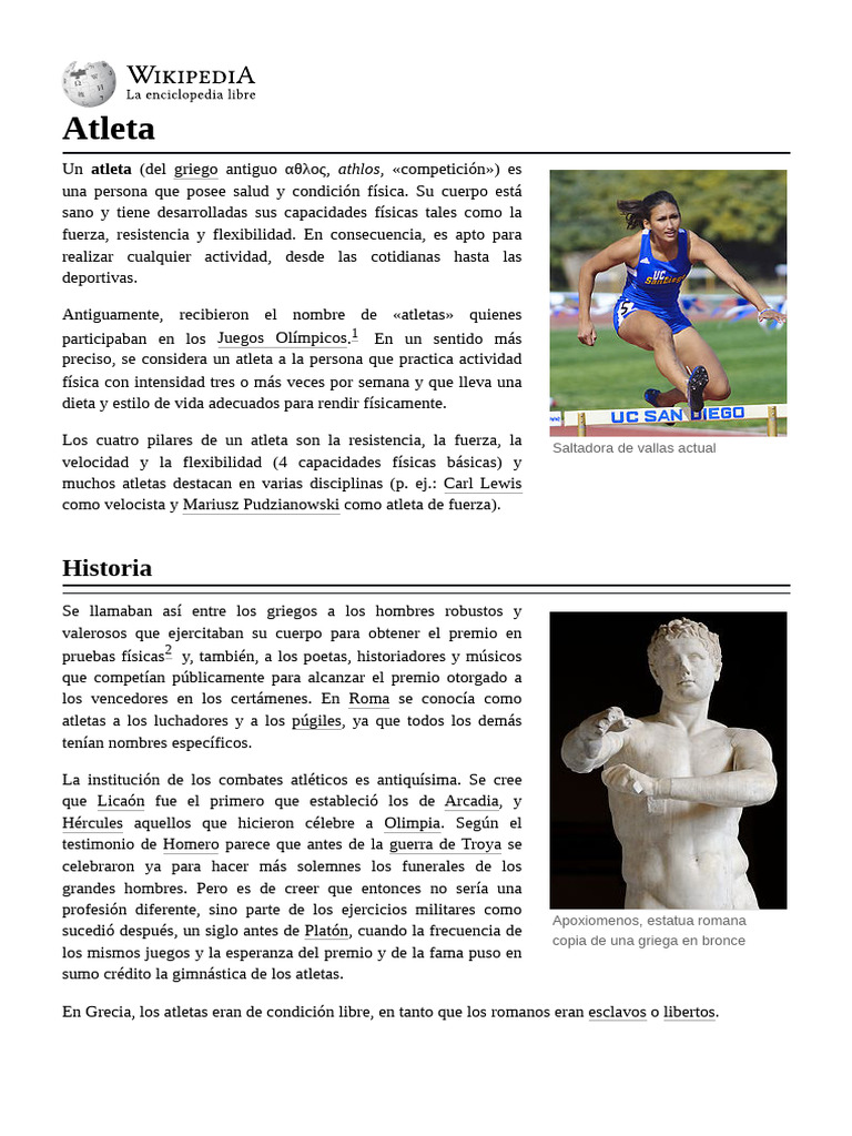 Atleta | PDF | Atleta | Deportes