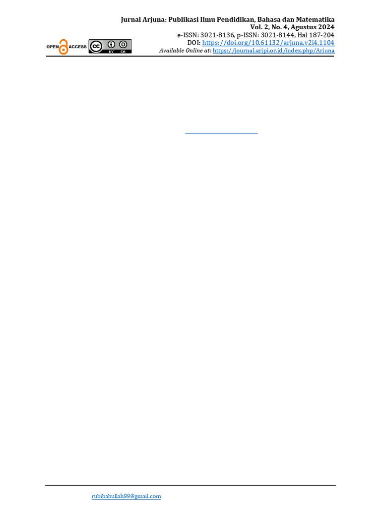 ARJUNA Vol 2 No 4 Agustus 2024 Hal 187-204 | PDF