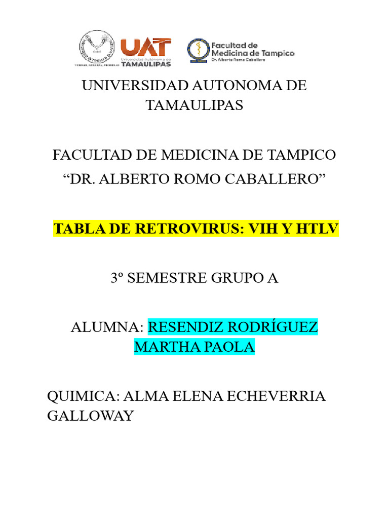 RETROVIRUS VIH Y HTLV Info | PDF | VIH | Retrovirus