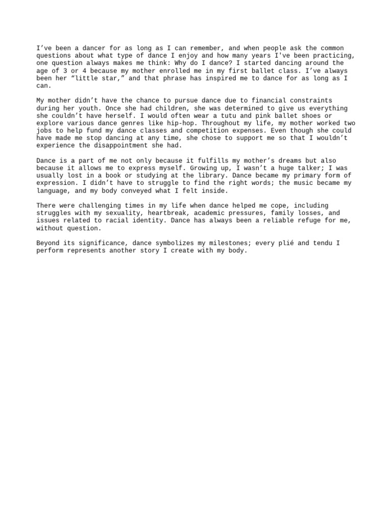 Why Is Dance Important | PDF