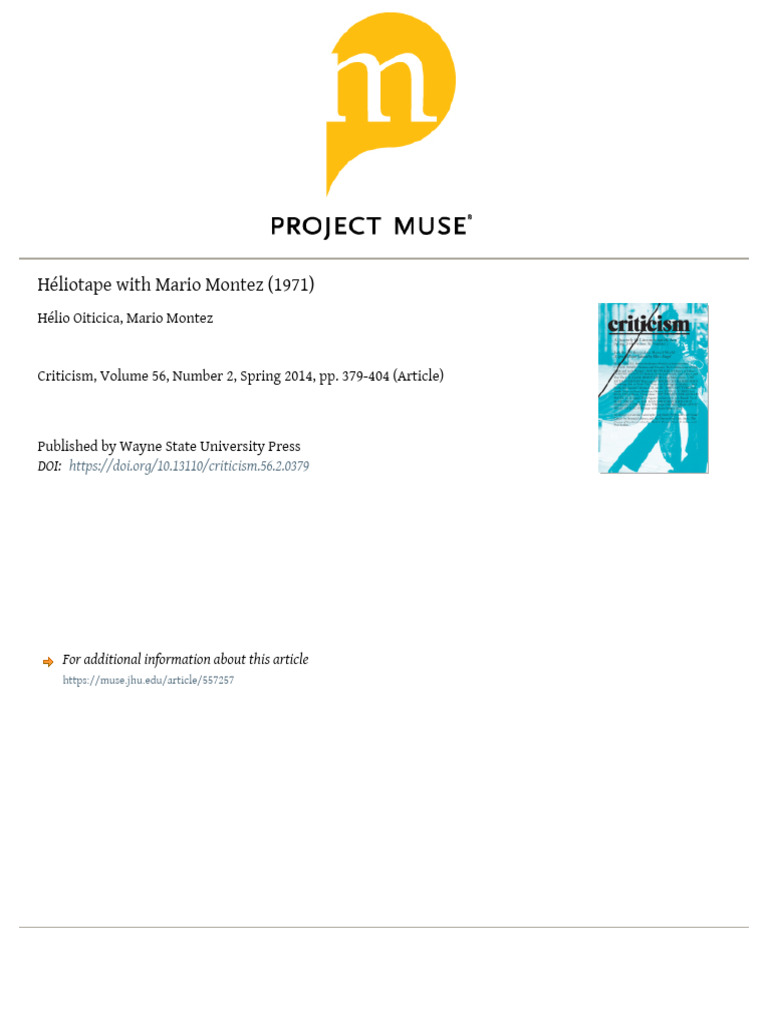 Project Muse 557257 | PDF