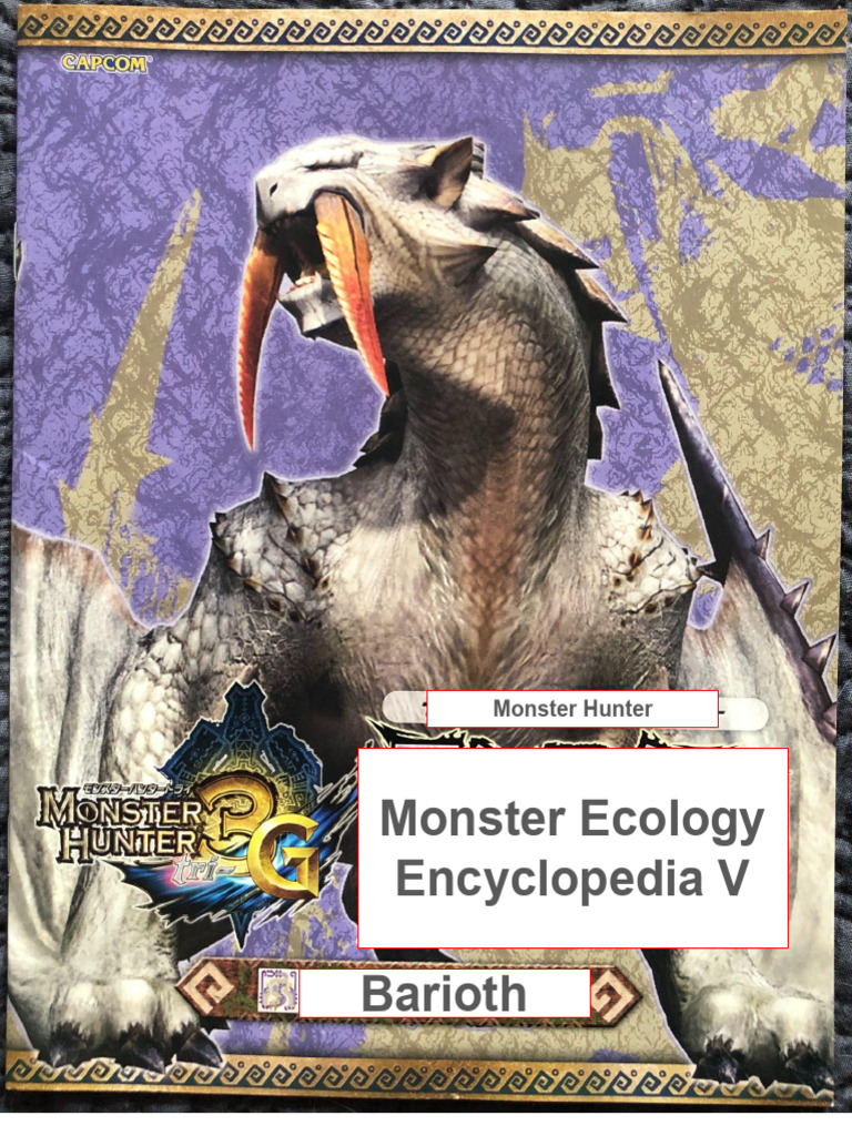 Monster Hunter Ecologia Barioth | PDF