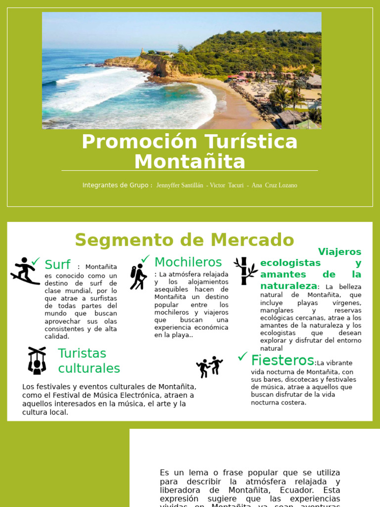 Promoción Turística Montañita | PDF | Turismo