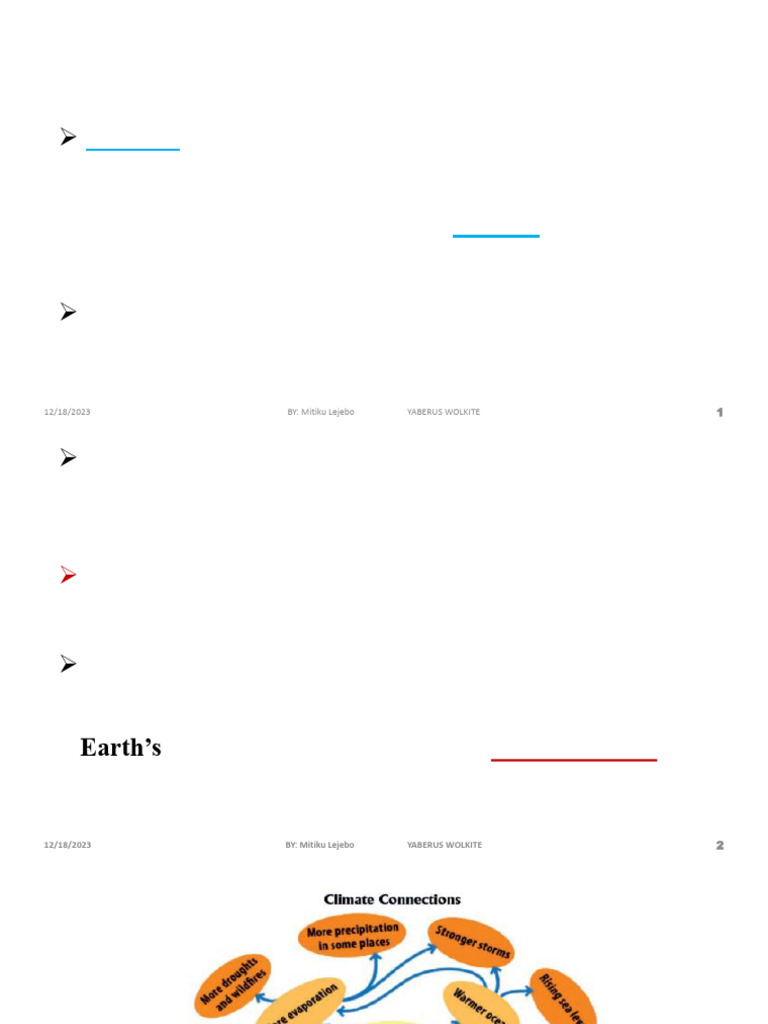 Geo Grade 12 Unit 2 | PDF | Climate Change | Greenhouse Gas