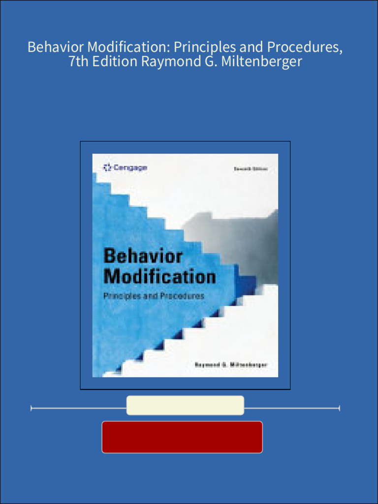 Behavior Modification: Principles and Procedures, 7th Edition Raymond G ...