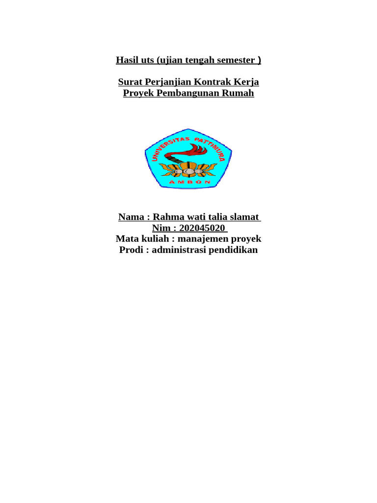 Uts Manajemen Proyek | PDF
