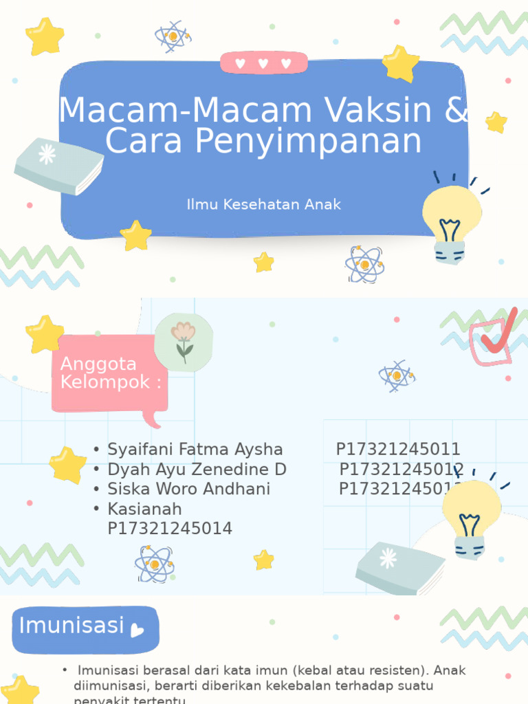 Macam Macam Vaksin Cara Penyimpanan Pdf