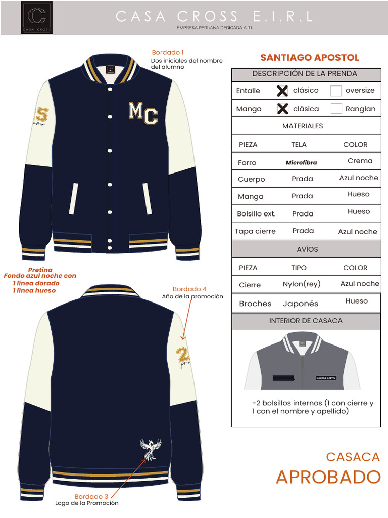 Casaca Oversize de Nylon Azul Noche | PDF | Ropa | Textiles