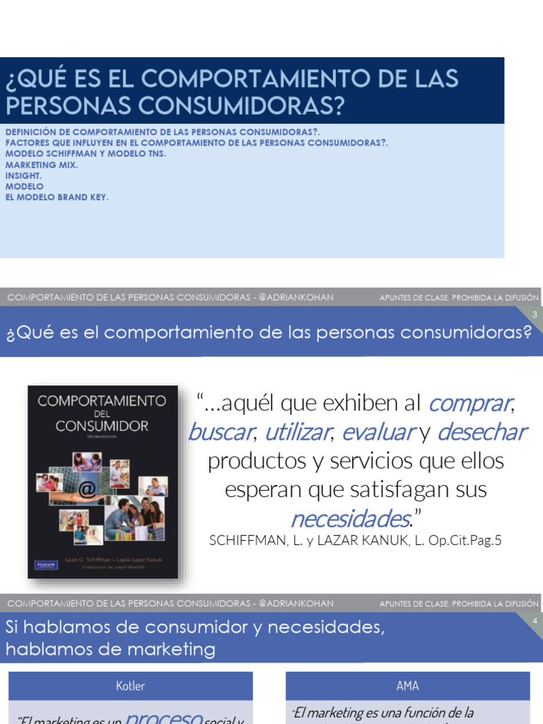 Comportamiento Del Consumidor - Presentacion Clases - Alumnos | PDF | Comportamiento | Marketing