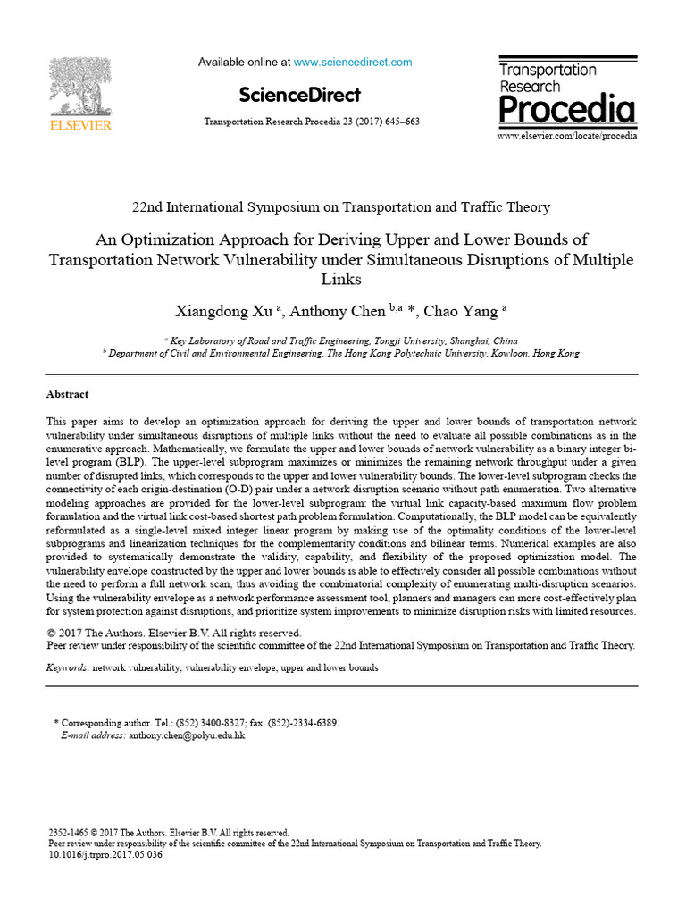 Xu 2017 | PDF | Linear Programming | Mathematical Optimization