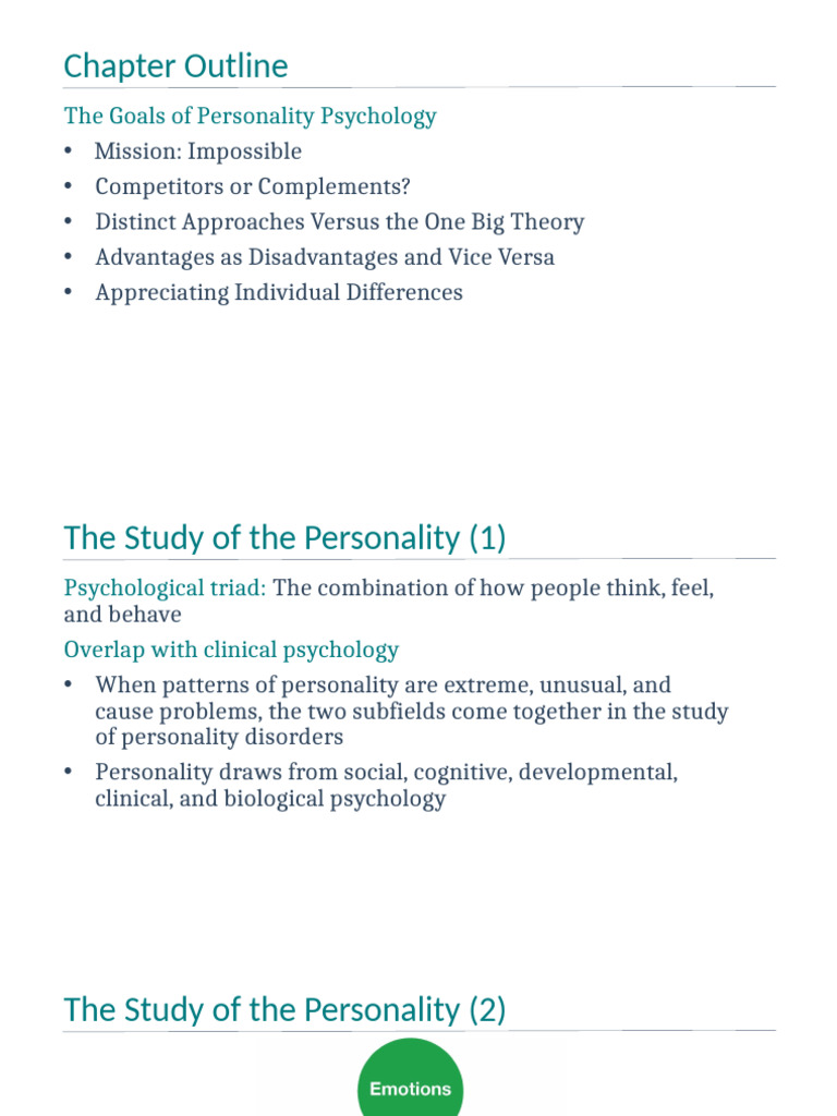 Perpuzz9 ch01 Lectureppt | PDF | Personality Psychology | Psychology