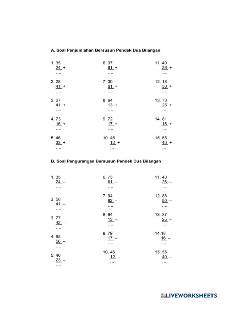 Matematika SD1 | PDF