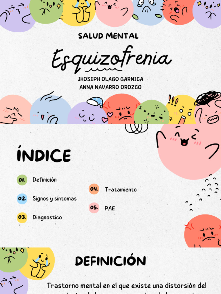 Esquizofrenia: Definición y Tratamiento | PDF | Esquizofrenia | Pensamiento