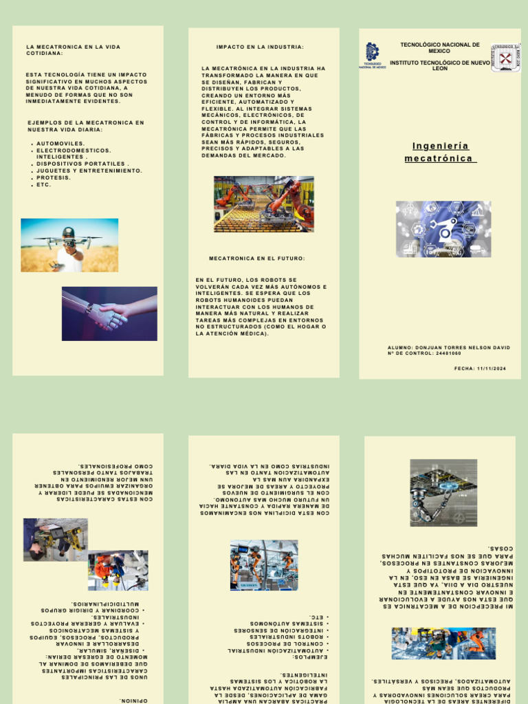TRIPTICO | PDF | Mecatrónica | Robot