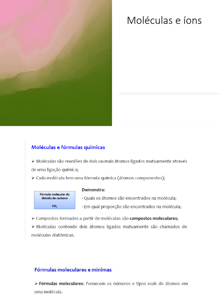 Moléculas e Íons | PDF