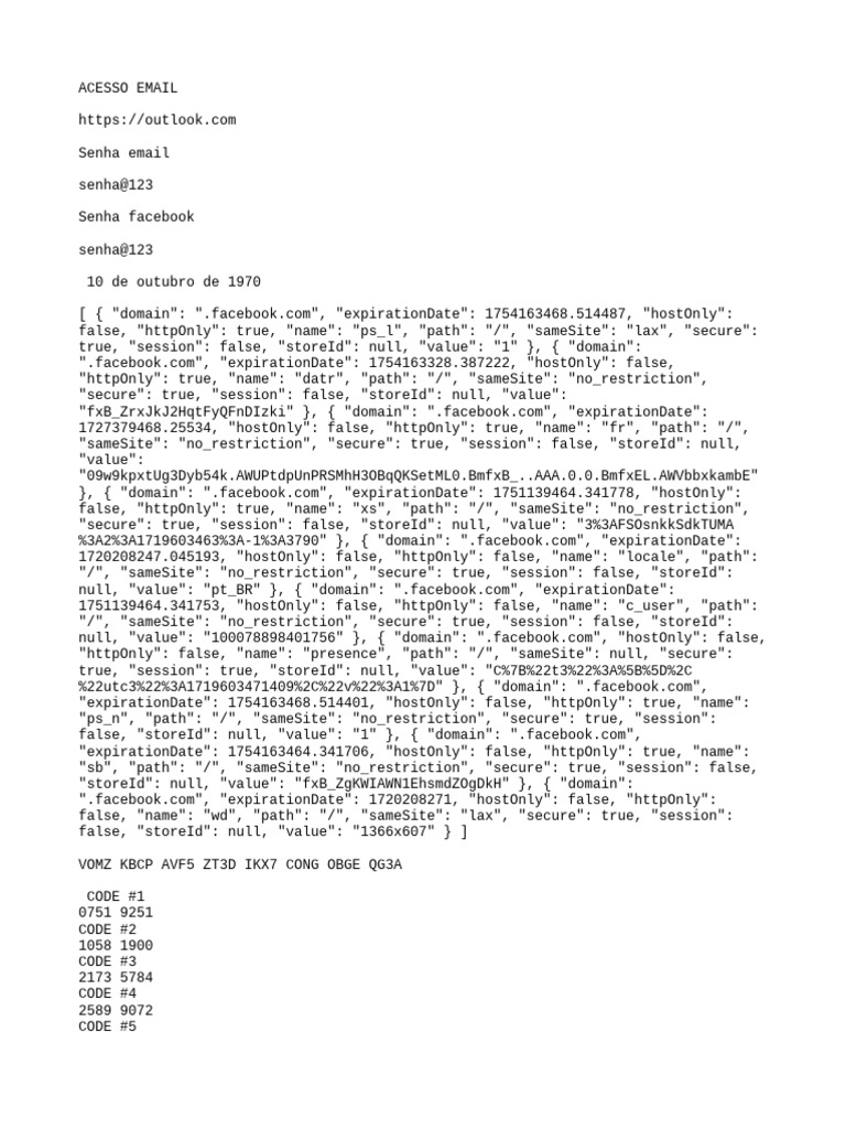 Joao-roberto496@Outlook - Com FARM OKK BM Pag | PDF | Sql | Databases