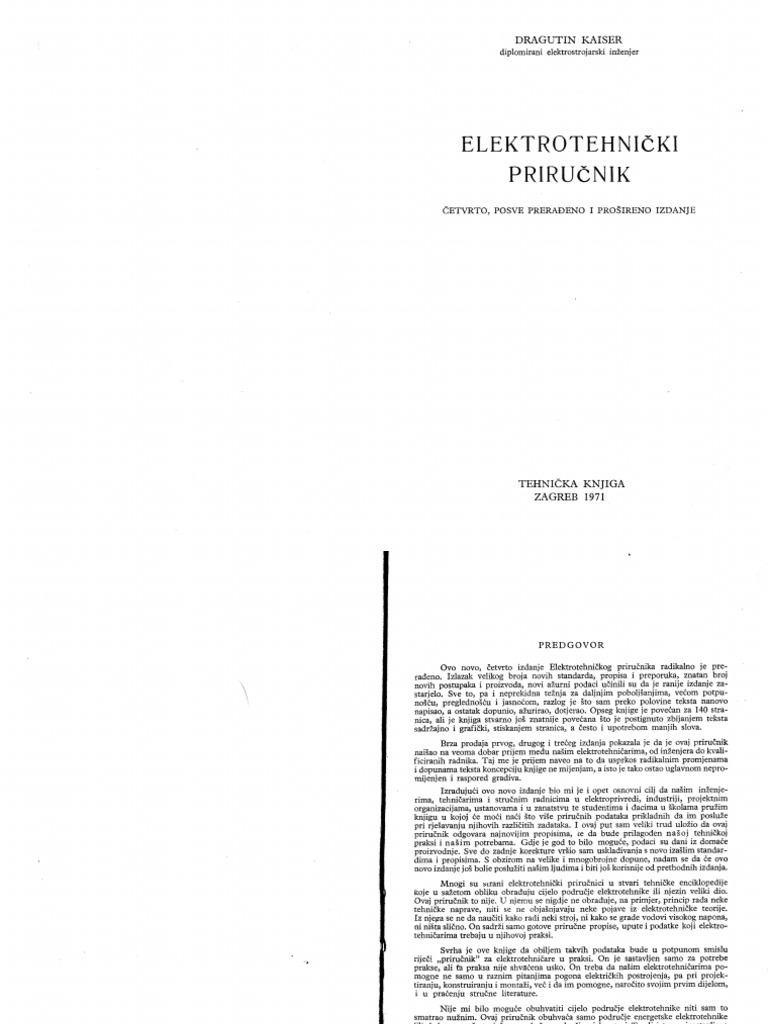 Kaiserov Elektrotehnicki Prirucnik | PDF