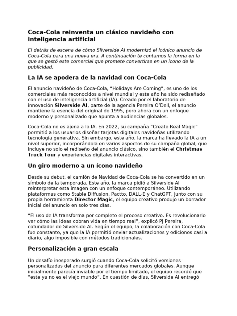 Coca-Cola IA V 1,0 20:11:24 | PDF | Inteligencia artificial ...